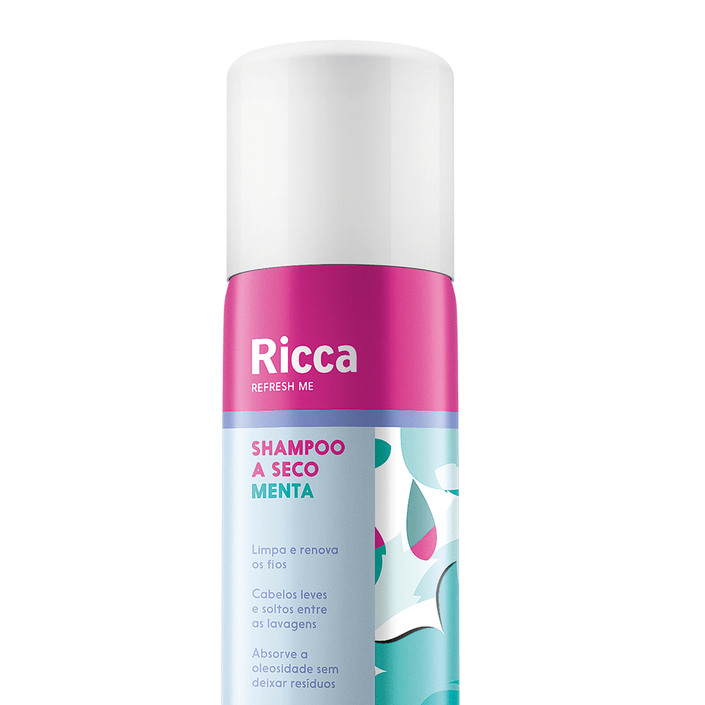 Shampoo A Seco Menta 50ml Ricca - Ricca