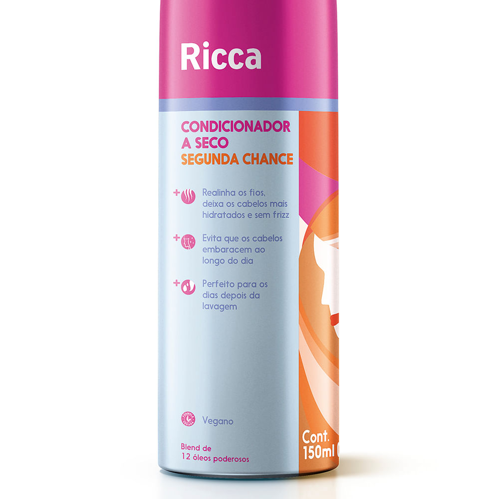 Condicionador a Seco Segunda Chance 150ml Ricca - Ricca