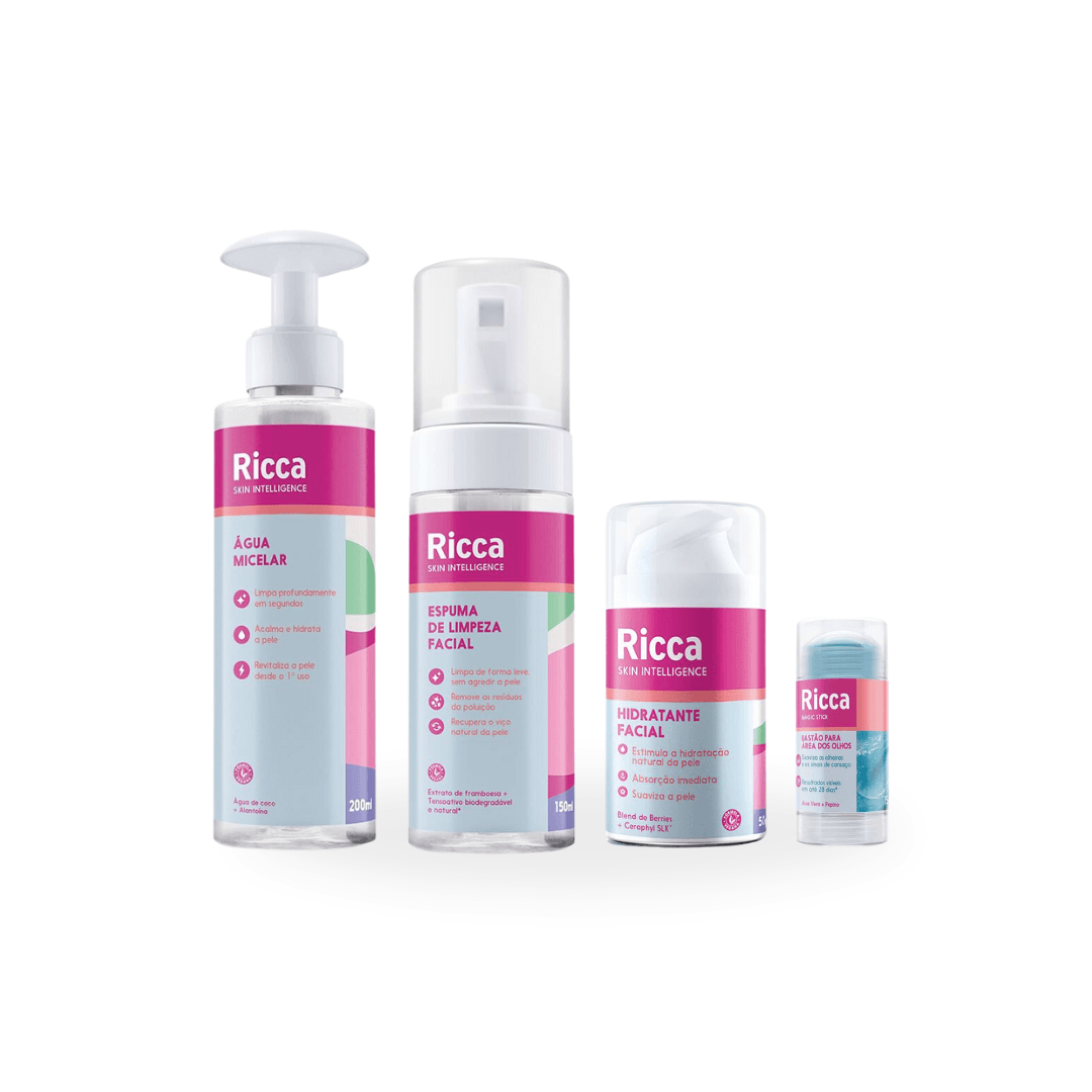 Kit Cuidados Faciais - Skin Intelligence Basic Ricca - Ricca