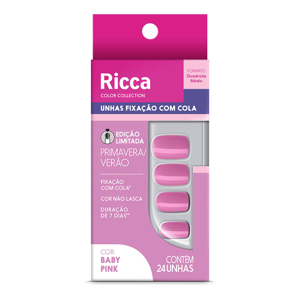 Unhas Edição Limitada Baby Pink Ricca - Ricca