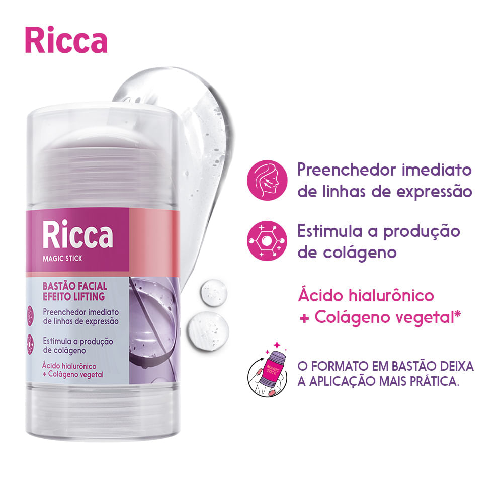 Bastão Facial Efeito Lifting Ricca - Ricca