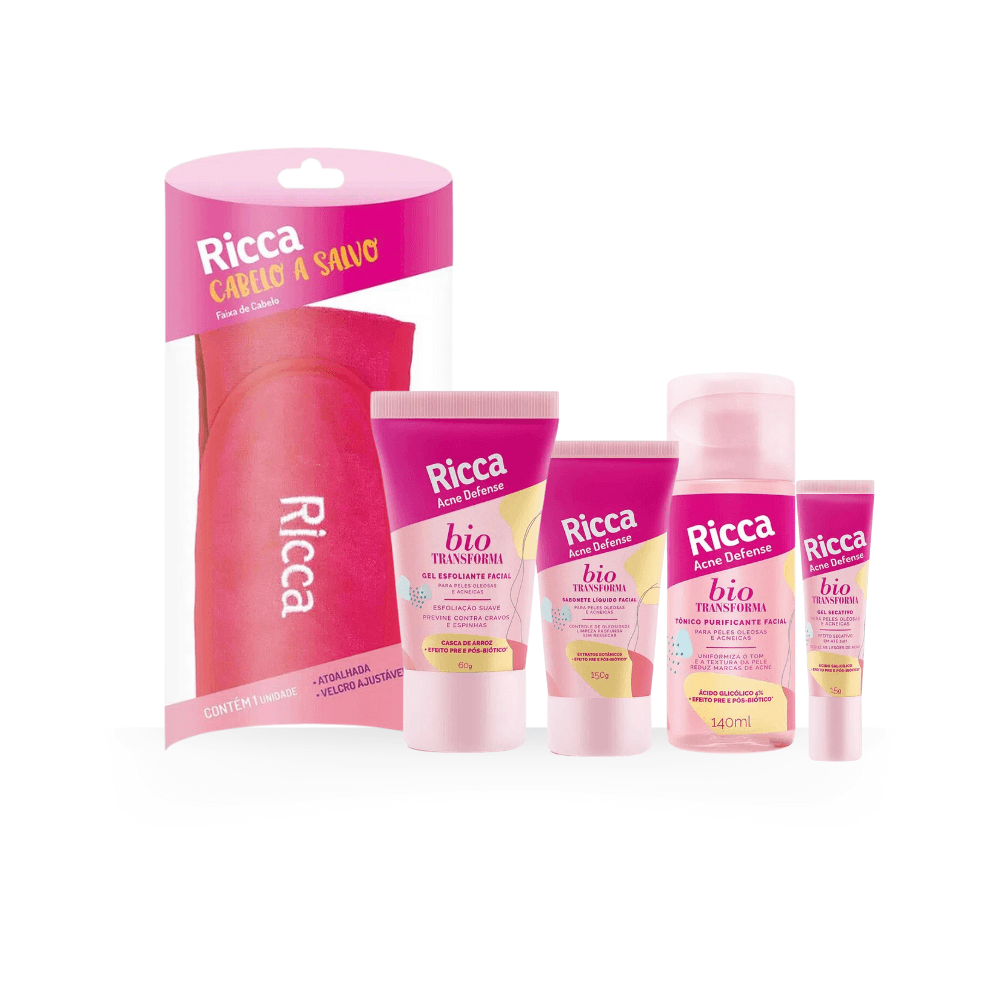 Kit Acne Defense + Faixa Ricca - Ricca