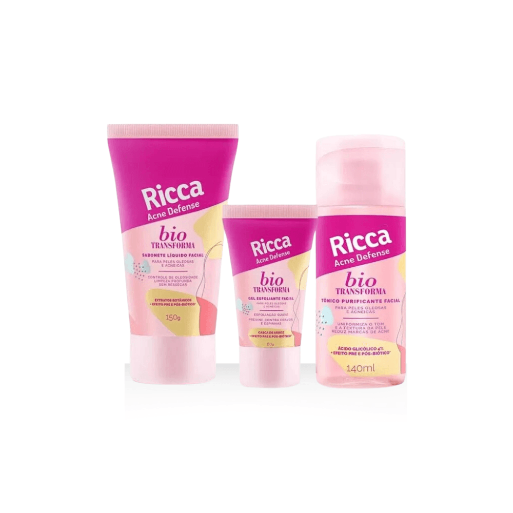 Kit Trio Acne Defense Ricca - Ricca