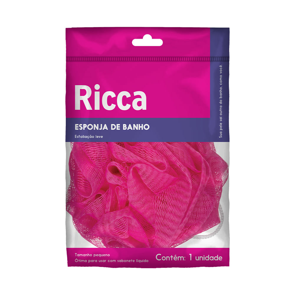 Esponja Para Banho Pequena Ricca - Ricca