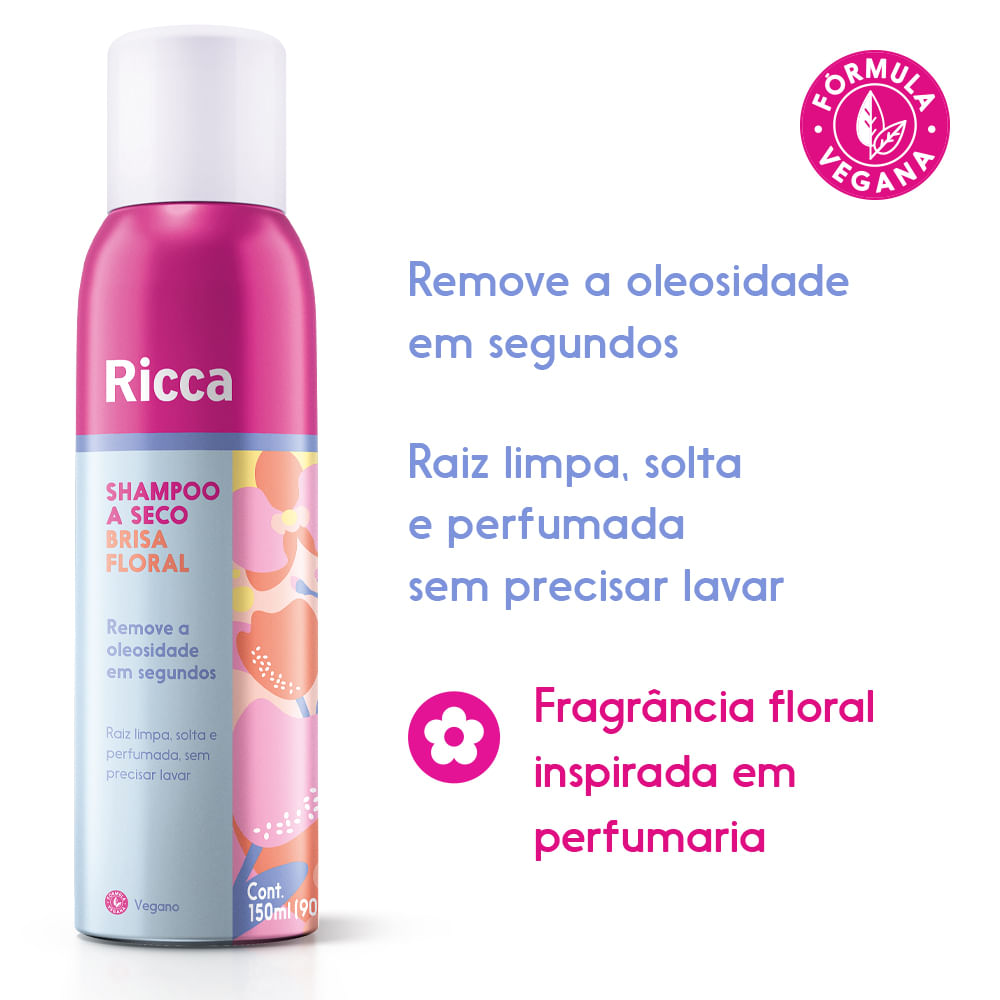 Shampoo A Seco Brisa Floral Ricca 150ML - Ricca